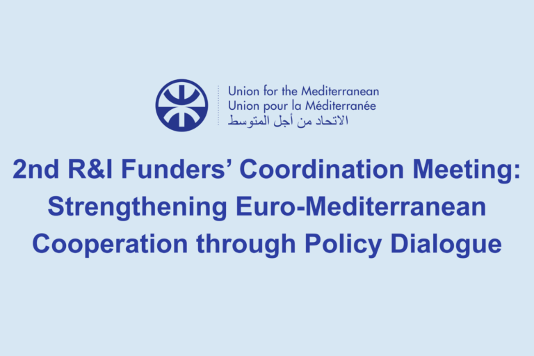 2nd R&I Funders’ Coordination Meeting: Strengthening Euro-Mediterranean ...